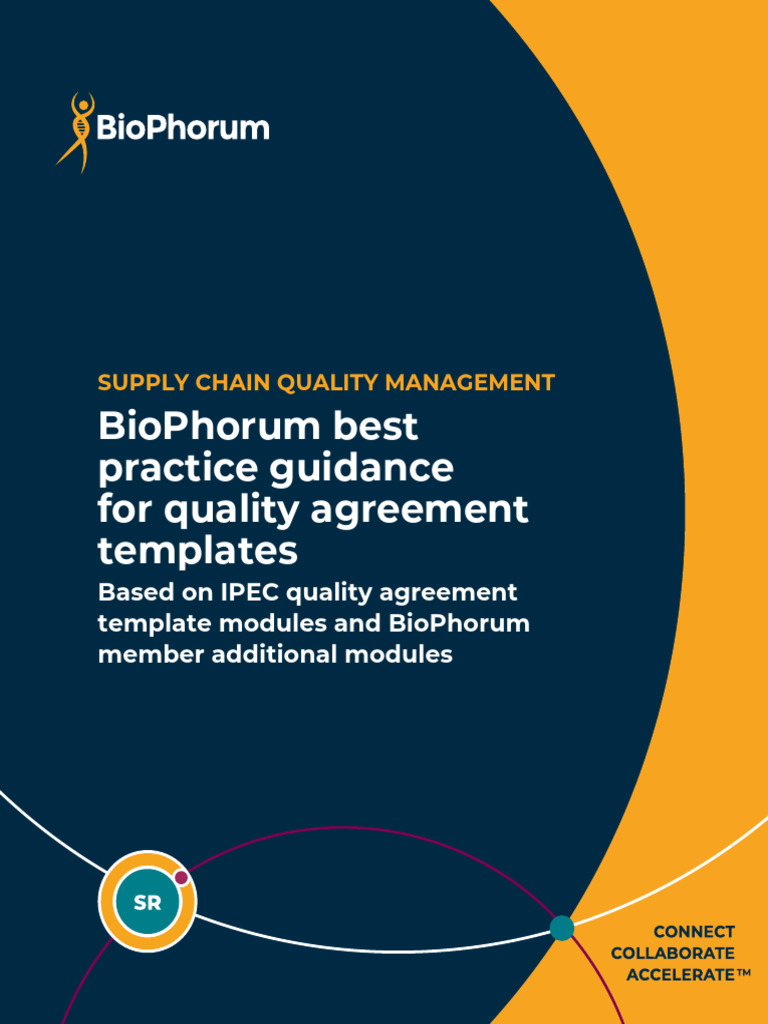 BioPhorum Best Practice Guidance For Quality Agreement Templates June ...