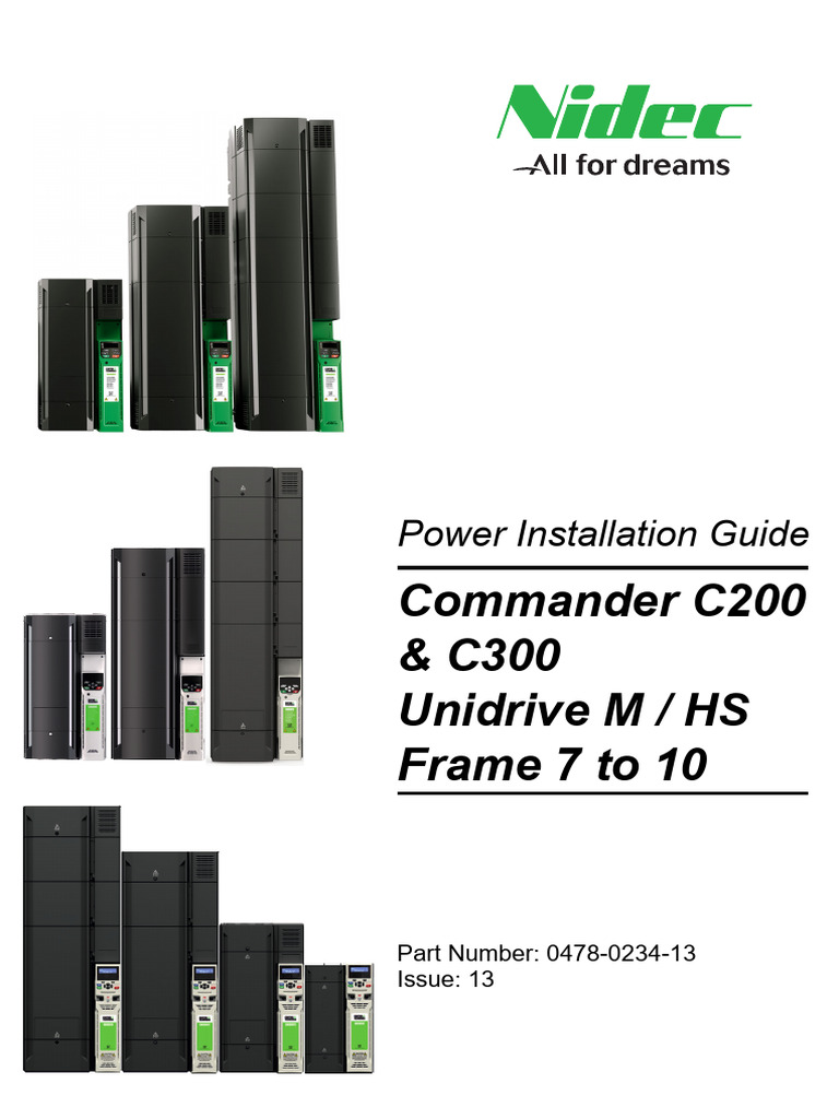 Commander C200 & C300 Frame 7 To 9 Power Installation Guide - en Issue ...