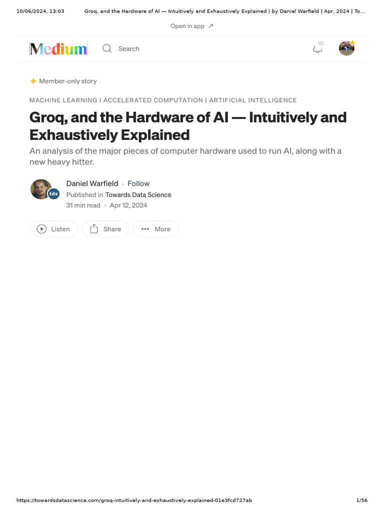 Groq, And the Hardware of AI — Intuitively and Exhaustively Explained ...