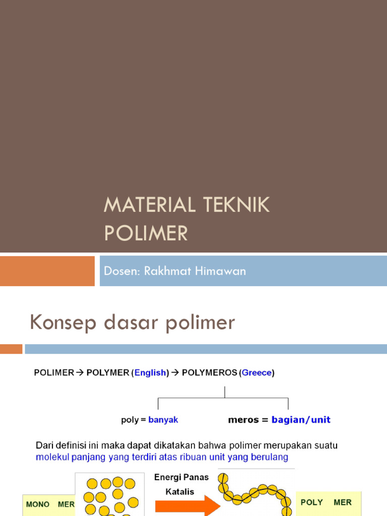 Dasar Dasar Polimer Dan Aditifnya Pdf Griya Taman Sains