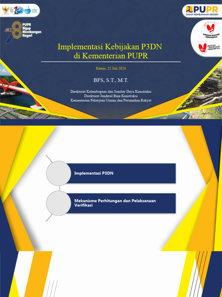Kebijakan P3DN Kementerian PUPR 2024 | PDF