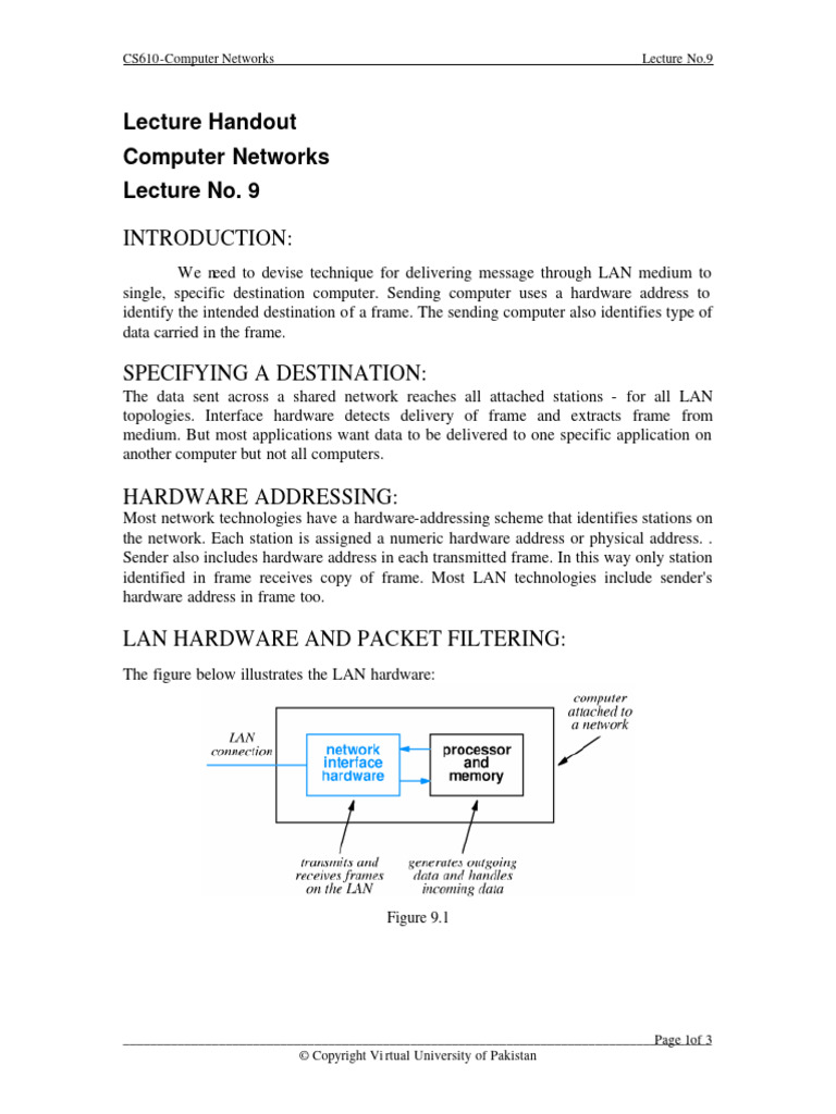 Lec 09 | PDF | Computer Network | Computing