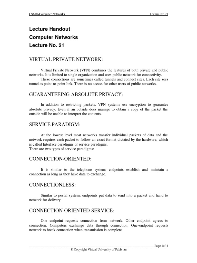 Lec 21 | PDF | Computer Network | Asynchronous Transfer Mode