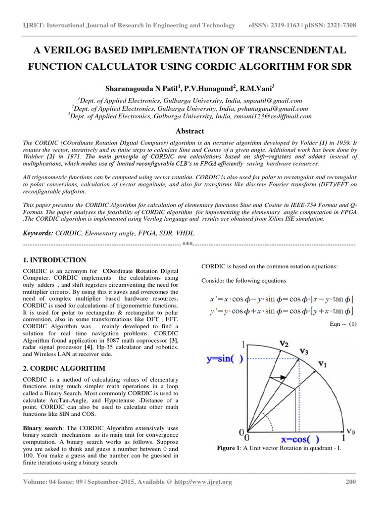 Hardware Implementation of Cordic Algorithm - 240506 - 225944 | PDF ... Hardware Implementation of Cordic Algorithm - 240506 - 225944 | PDF ...