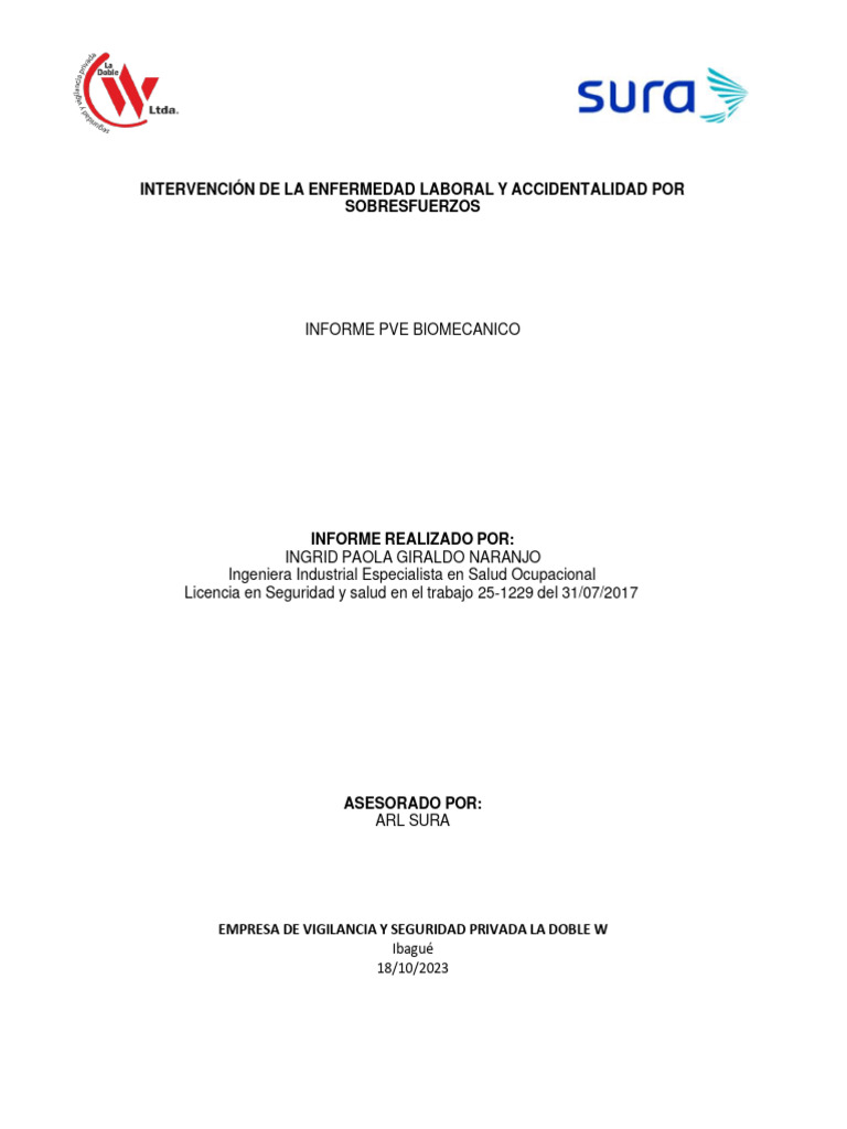 Sve La Doblew | PDF | Factores humanos y ergonomía | Riesgo