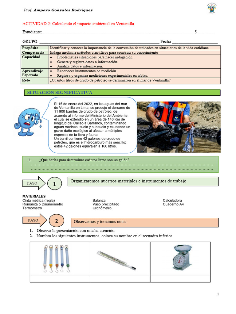 Actividad 2 Laboratorio de Mediciones | PDF | Petróleo | Barril (Unidad)