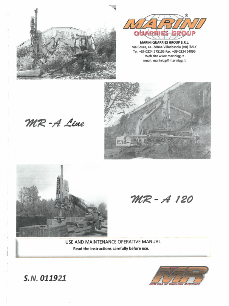 Use and Maintenance Operative Manual | PDF