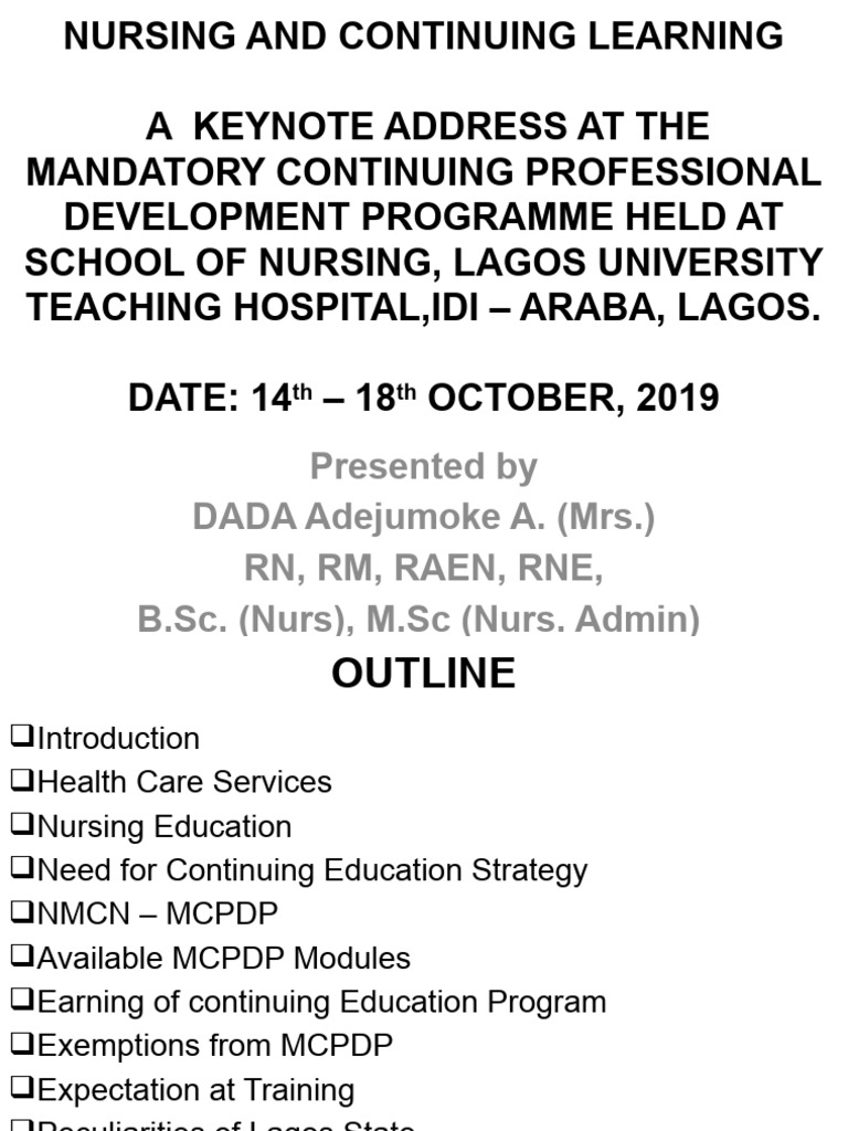 Nursing and Continuing Learning | PDF | Midwife | Nursing