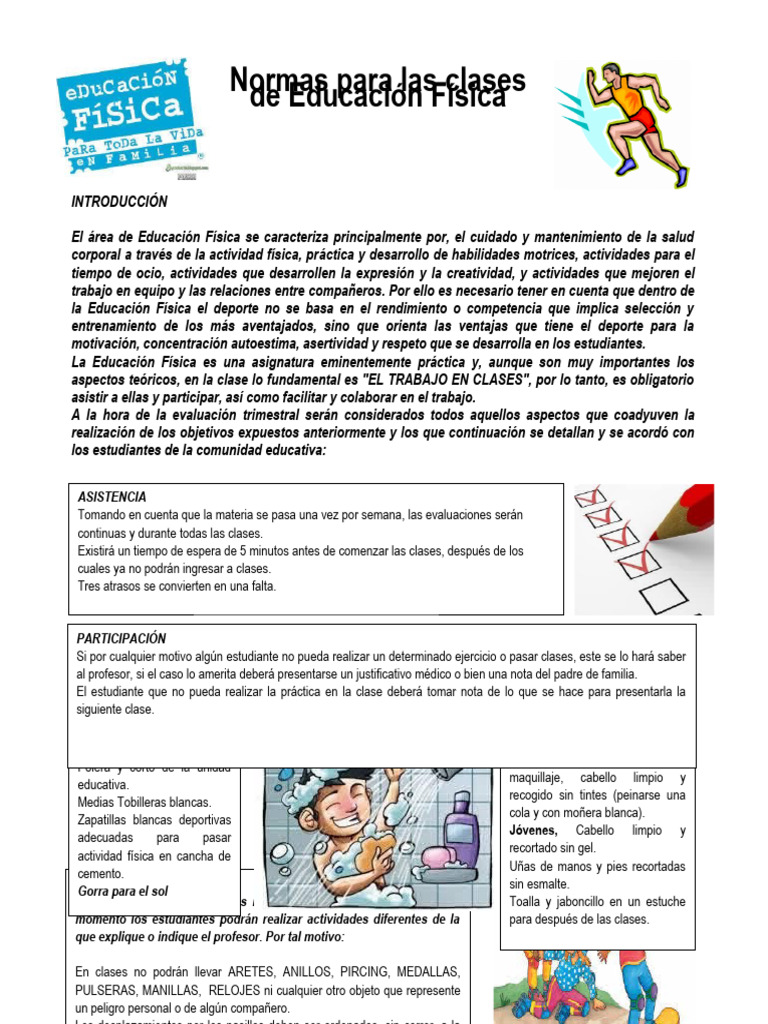 Normas de Eduación Física | PDF | Educación Física | Deportes