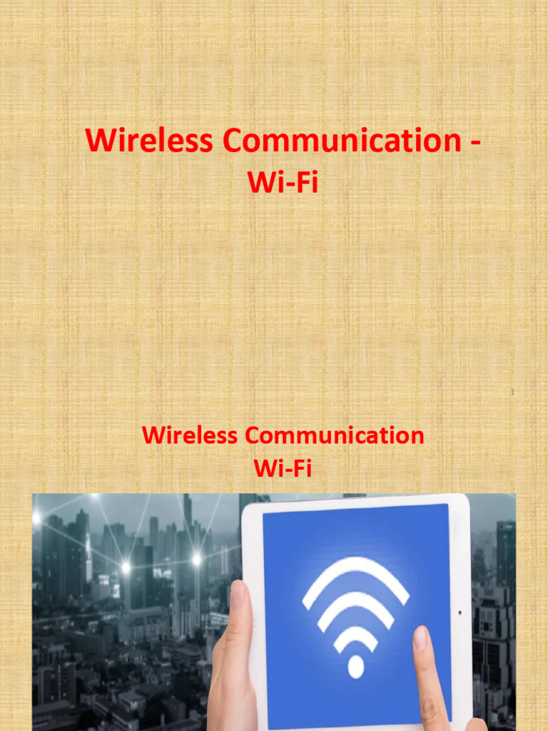 Wireless Communication - WI-FI | PDF | Wi Fi | Wireless
