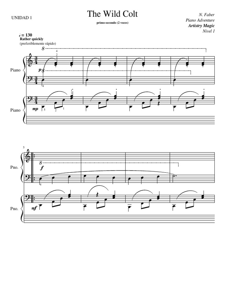 3) The Wild Colt Primo-Secondo | PDF