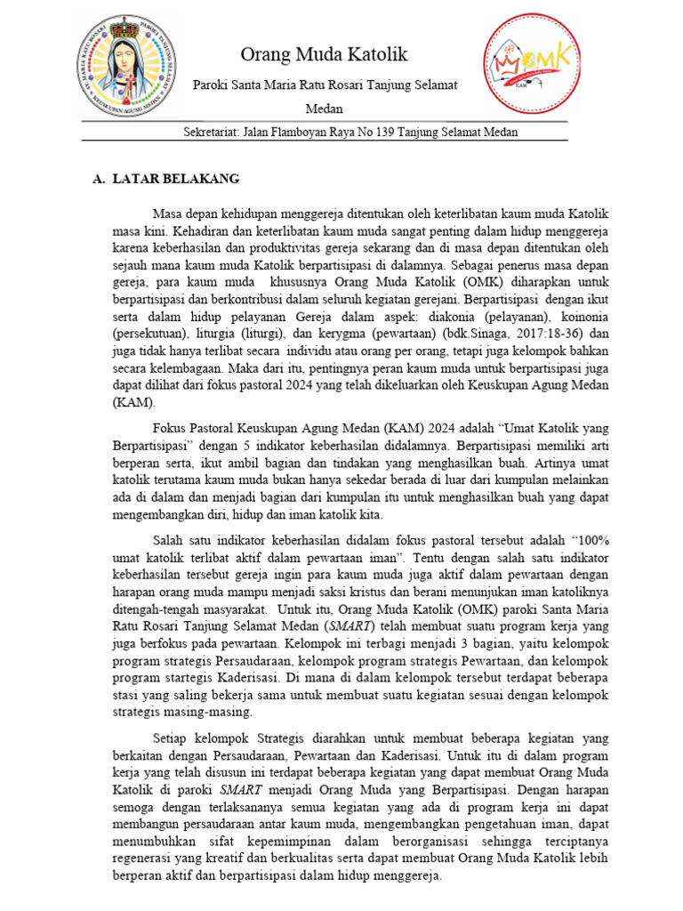 proposal program kerja | PDF