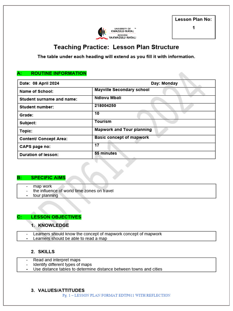 Basic Concepts Lesson Plan | PDF | Lesson Plan | Longitude