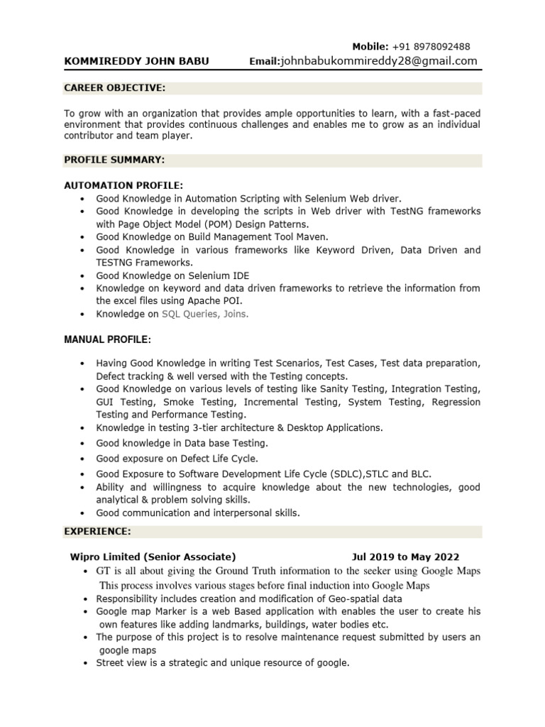 John Testing | PDF | Selenium (Software) | Software Testing