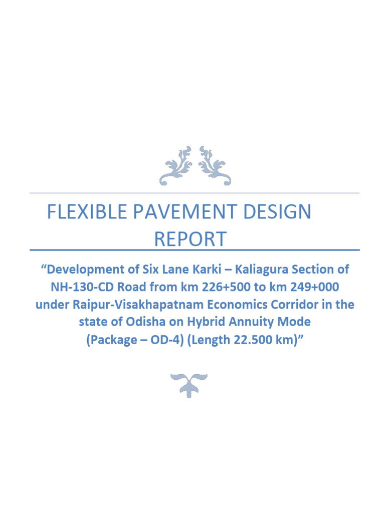 Pavement Design Report - RV | PDF | Road Surface | Strength Of Materials