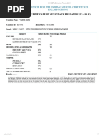 Class 10 Boards Marksheet Icse | PDF