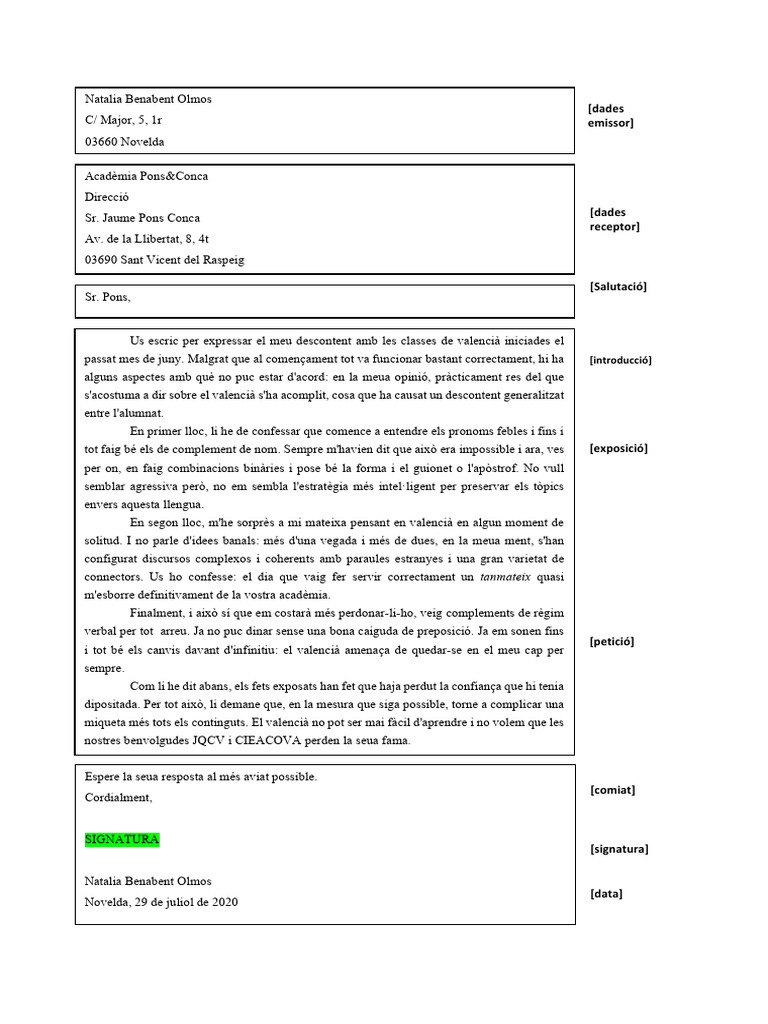 Model de Carta Formal | PDF