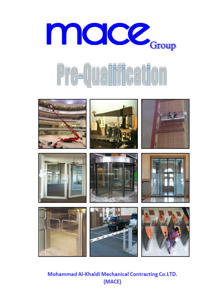 Pre Qualification | PDF | Elevator | Door