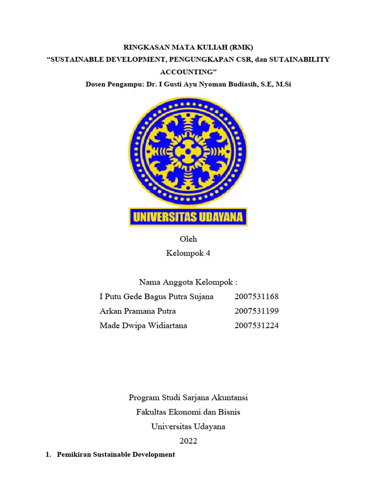 Kelompok 4 - RMK 1 | PDF