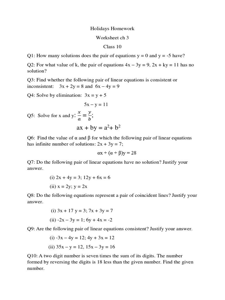 Resource 20240602121806 Holidays Homework CH 3 | PDF | Cartesian ...
