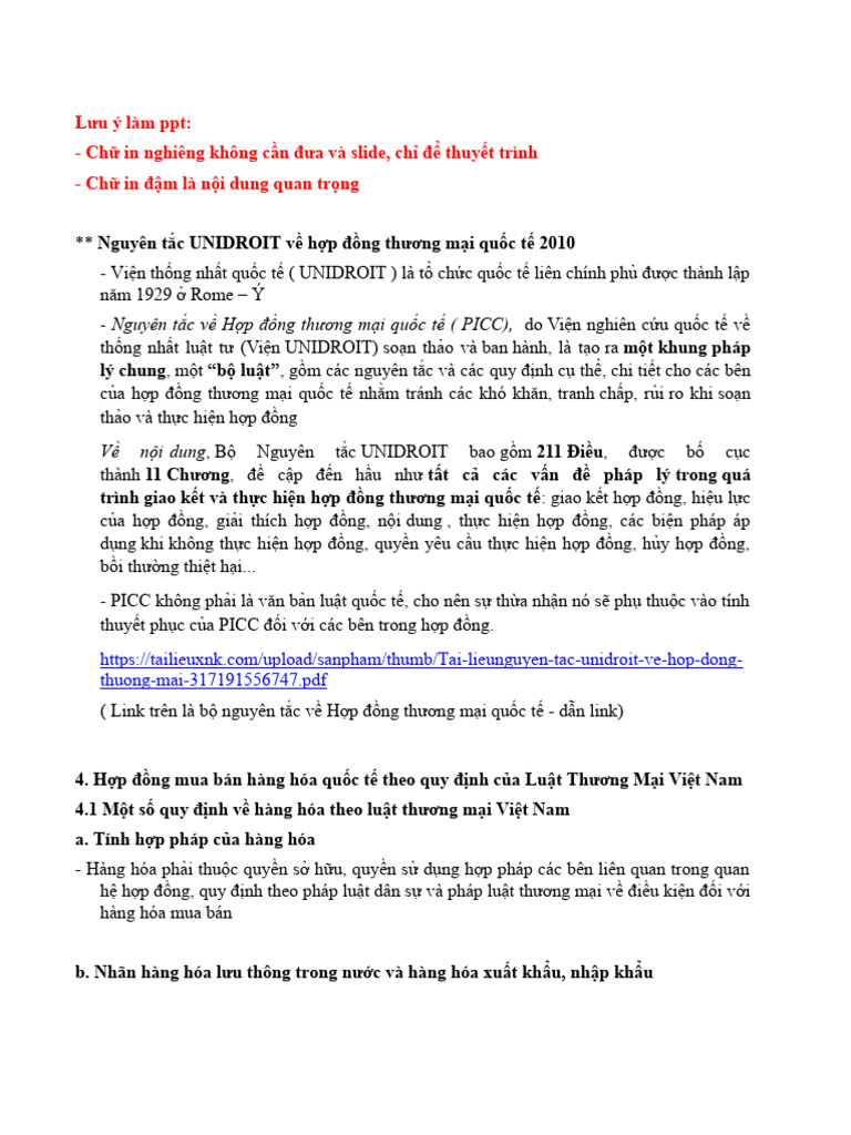 Nguyên tắc UNIDROIT Mục 4 | PDF