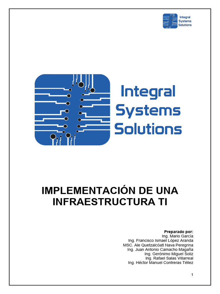 Proyecto Integral Systems Solutions | PDF | Seguridad de información | Cortafuegos (informática)