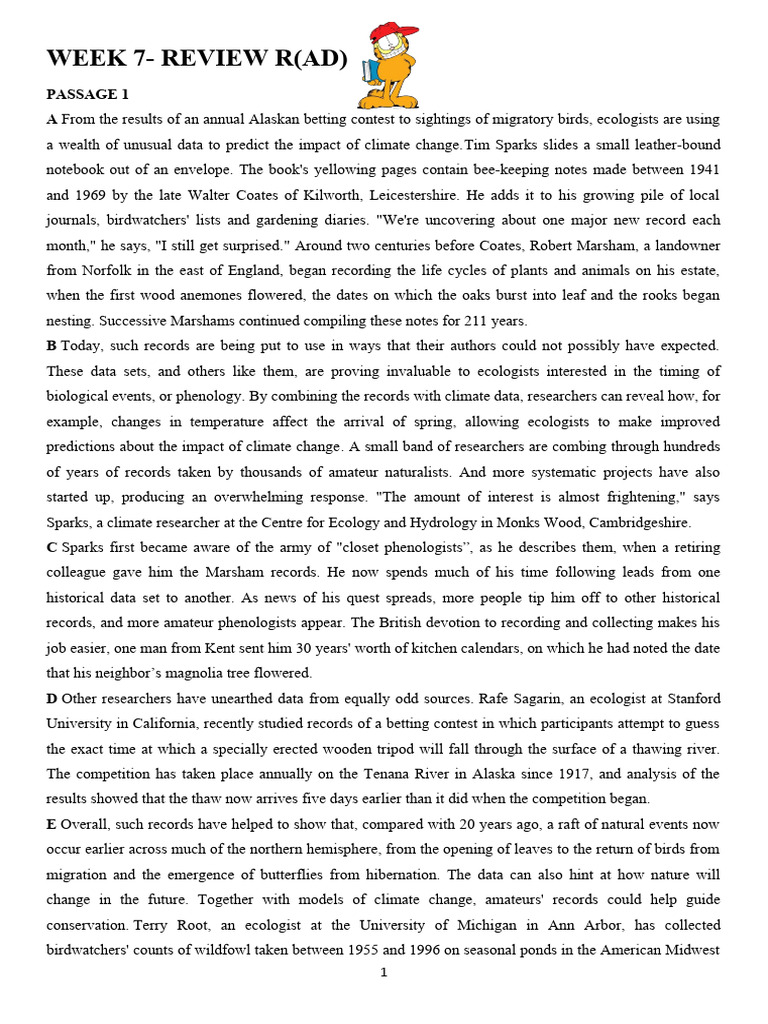 Week 7-Review R (Ad) | PDF | Agriculture | Deforestation