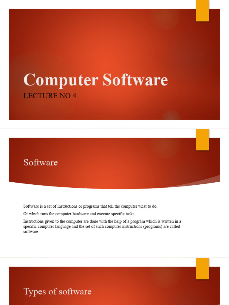 Lec 4 Computer Software | PDF Lec 4 Computer Software | PDF