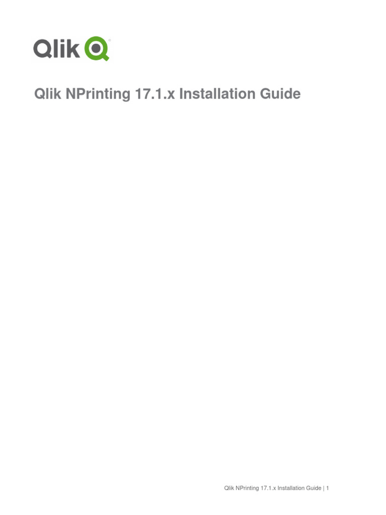 Qlik NPrinting 17 1 Install Guide | PDF | Public Key Certificate | Installation (Computer Programs)