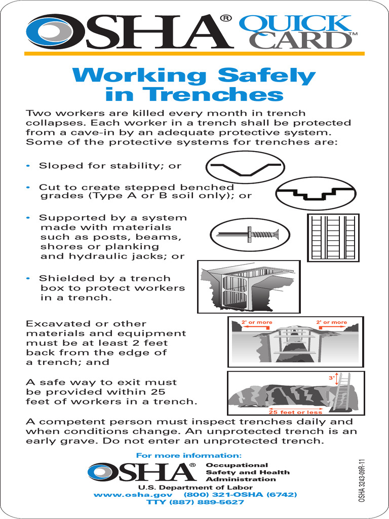 Trench Safety Tips Card | PDF