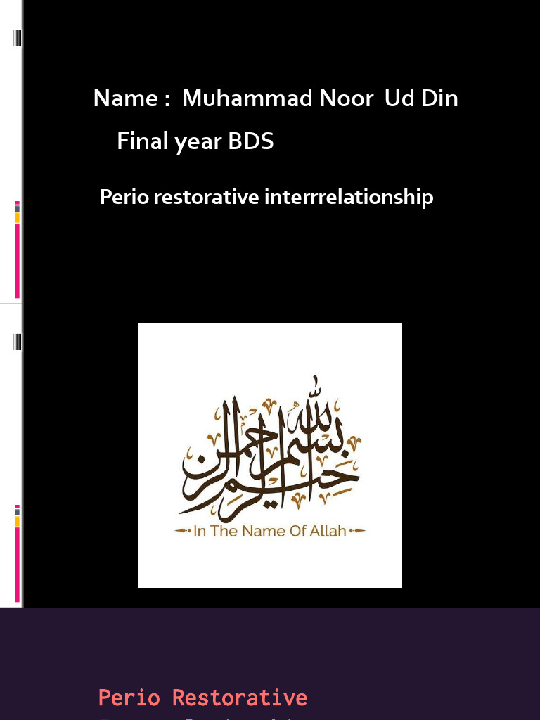 Perio-Restorative-Interrelationship 1 | PDF | Periodontology | Dental ...