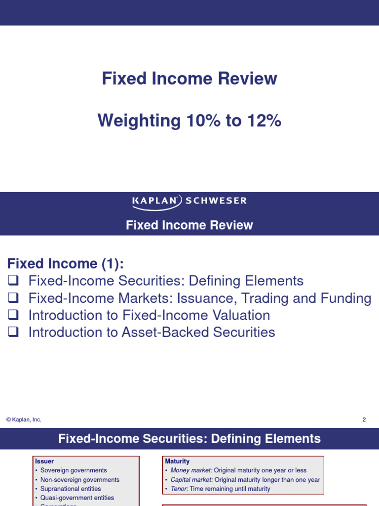 Fixed Income | PDF | Fixed Income | Yield (Finance)
