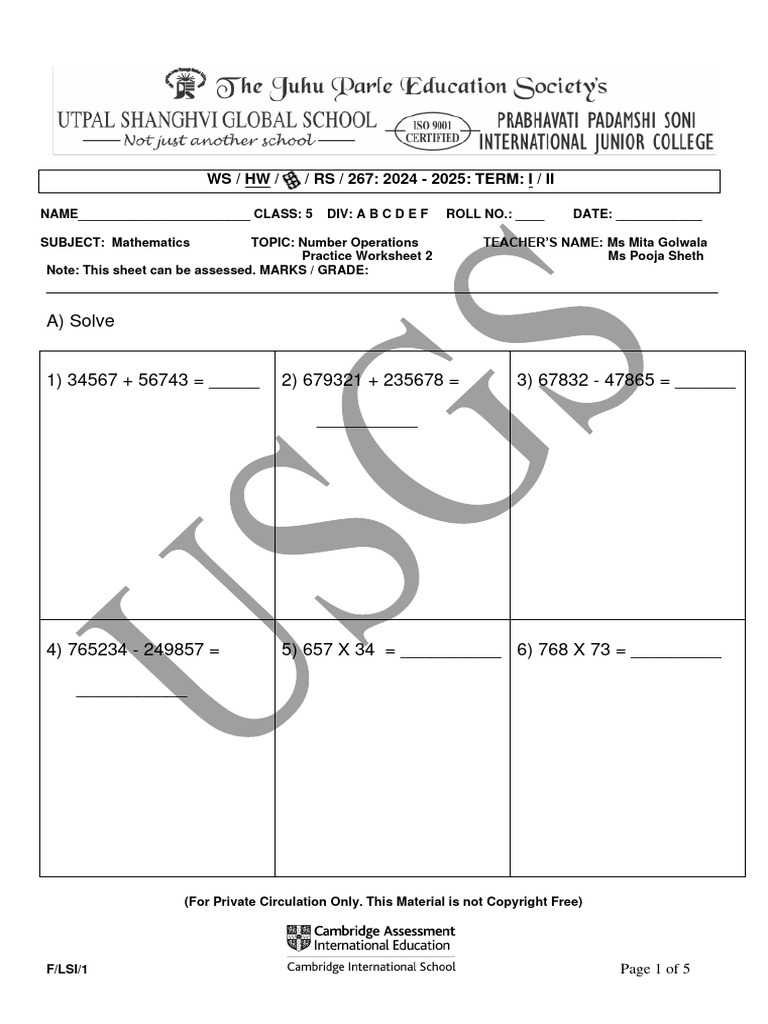Practice Worksheet 2 Chapter 2 | PDF