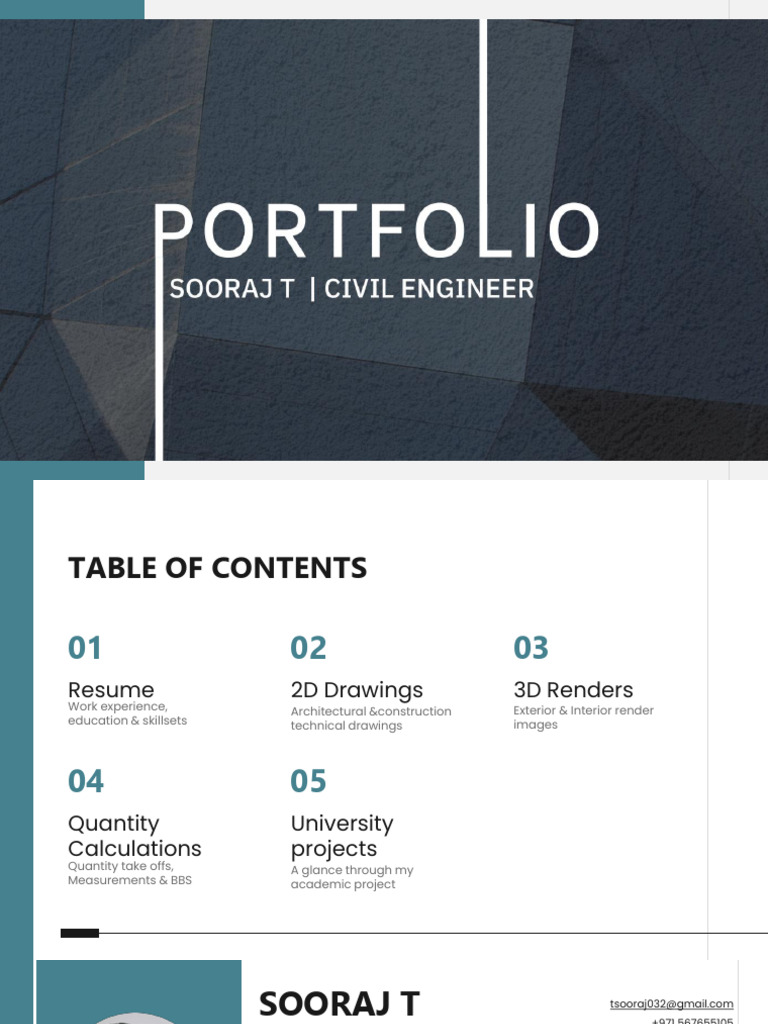PORTFOLIO | PDF | Rendering (Computer Graphics) | Technical Drawing