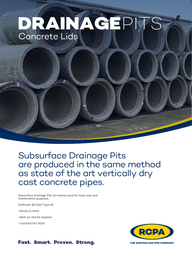 RCPA Subsurface Drainage Pits Brochure v2 | PDF