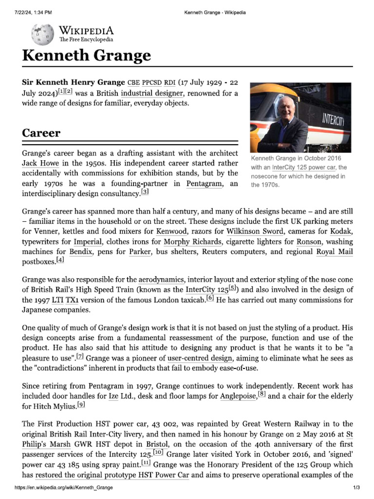 Kenneth Grange | PDF