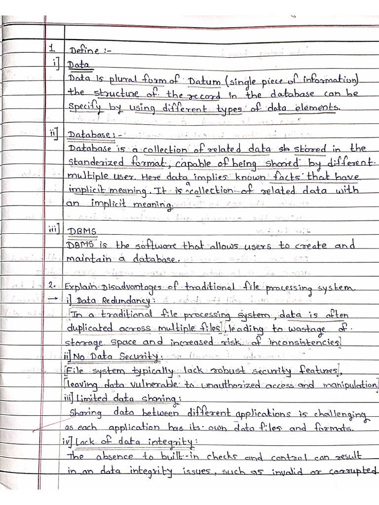 DBMS Assignment 1 | PDF