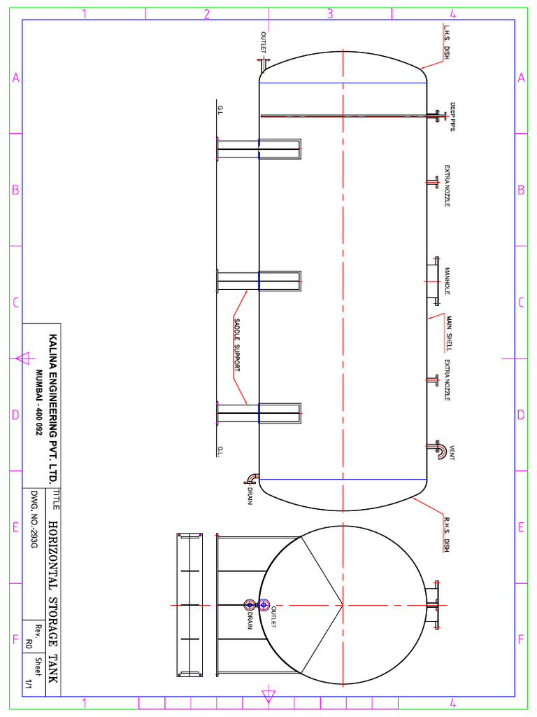 Horizontal Storage Tank | PDF