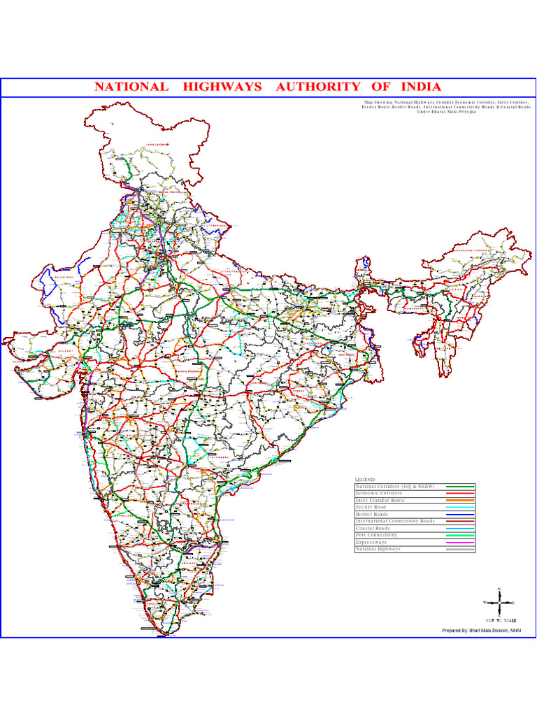 National Highway Authority of India Map | PDF