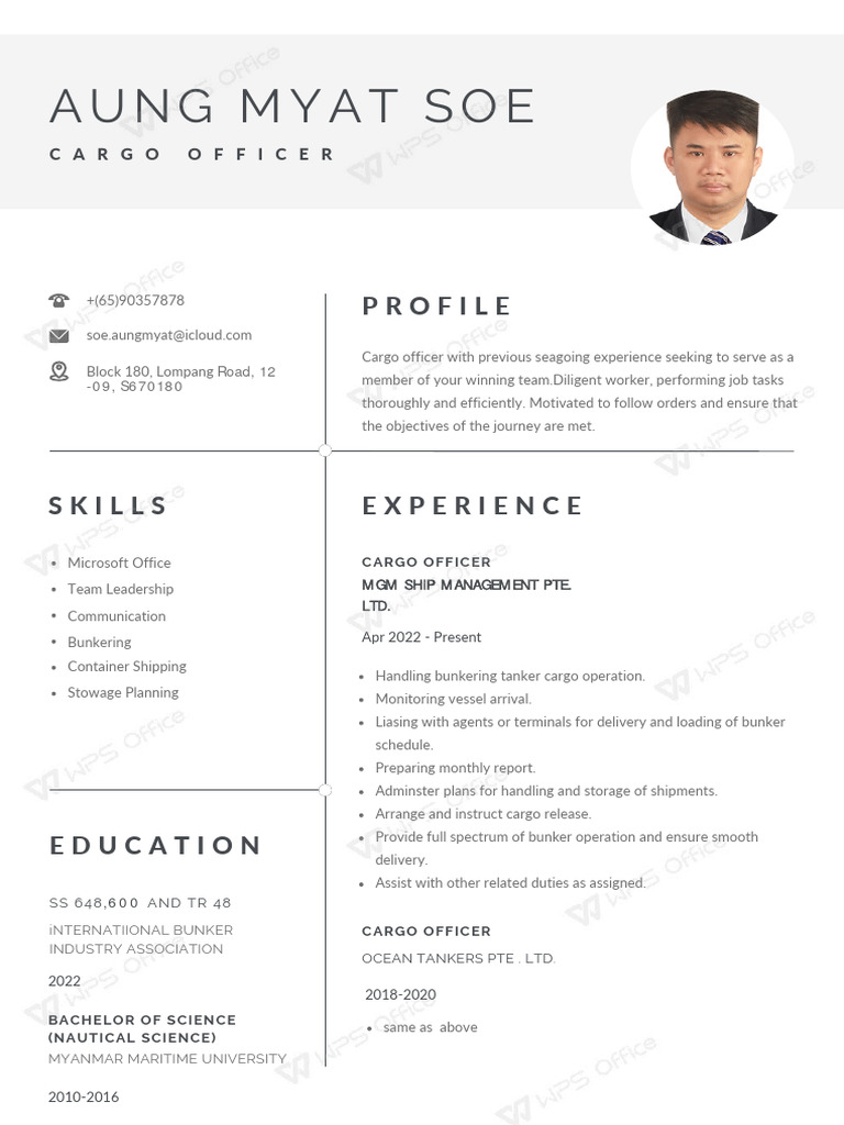 Aung Myat Soe (Resume) | PDF