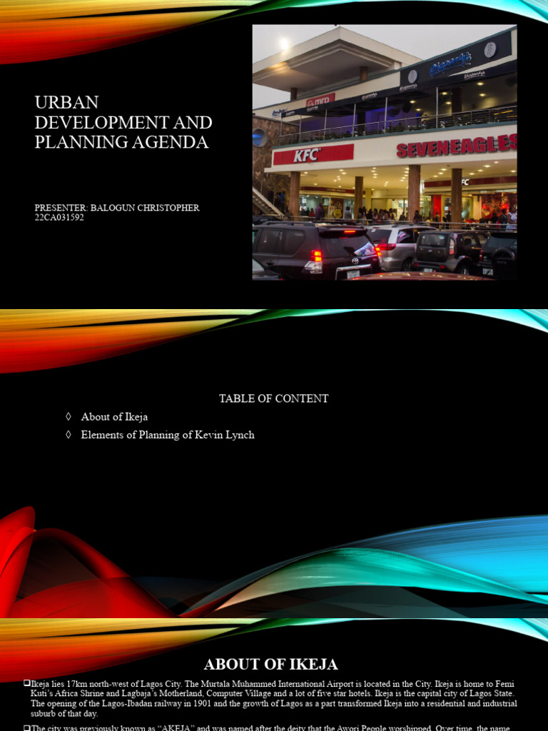 Urban Development and Planning Agenda Arc 124 | PDF