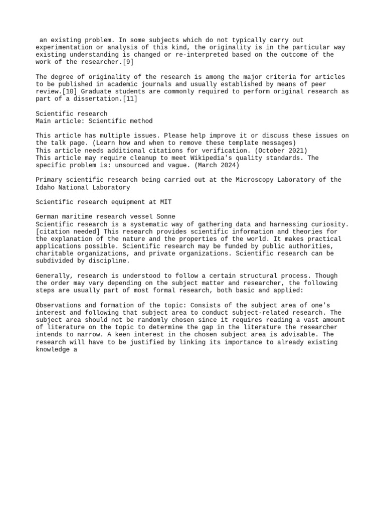 Understanding Scientific Research Process | PDF | Art | Science ...