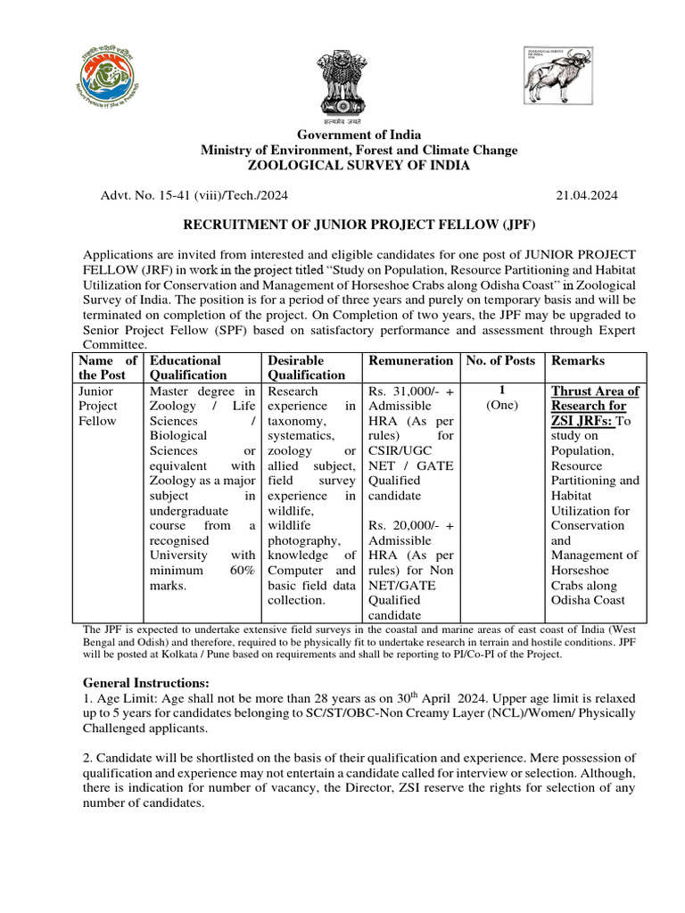 HSC - Project JPF Advertisement | PDF | Fellow
