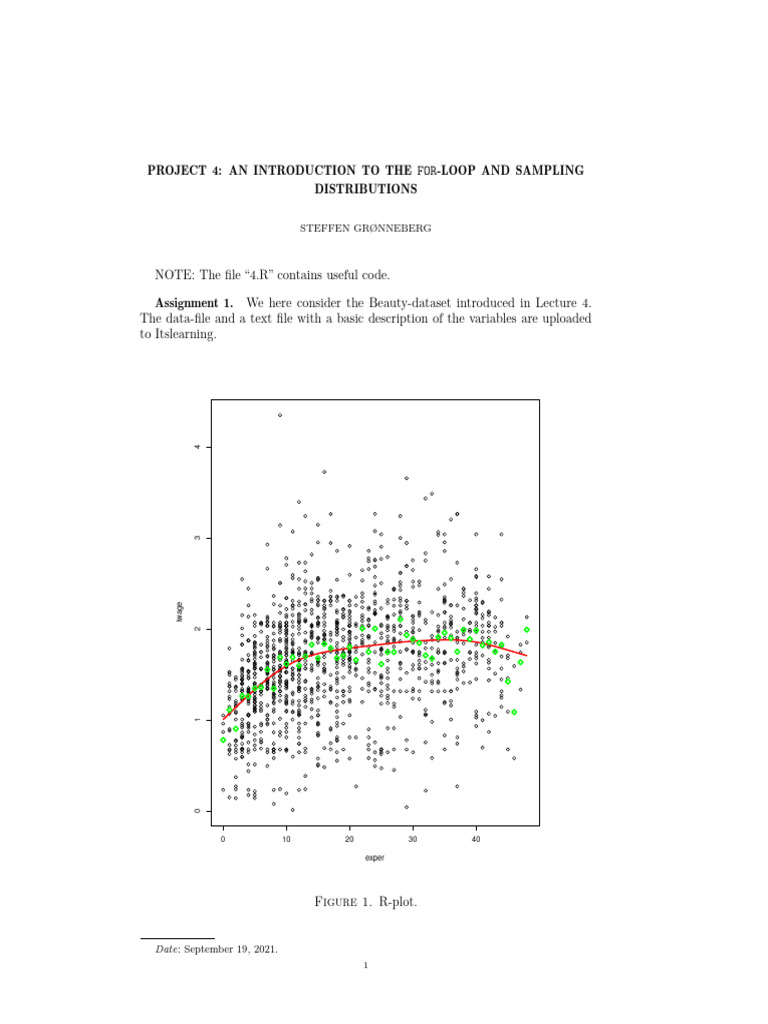 Project 4 | PDF | Applied Mathematics | Statistics