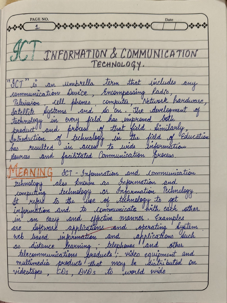 Ict Section - A | PDF