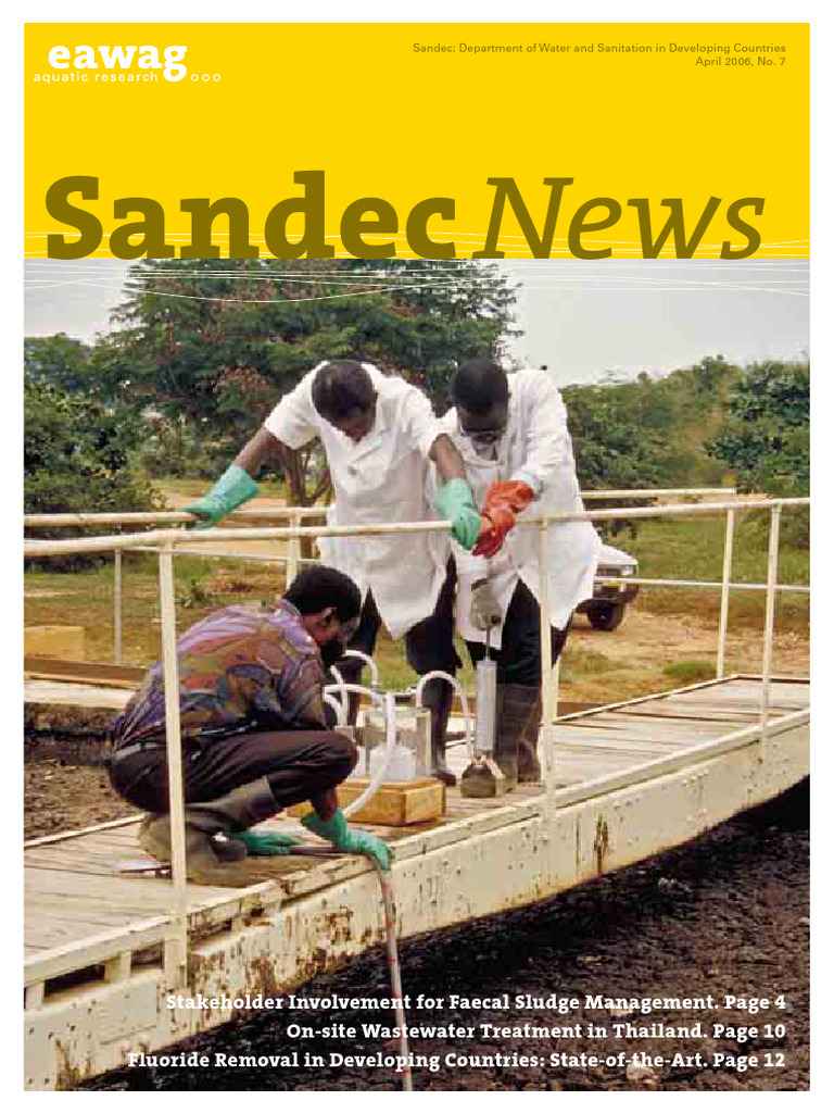 Sandec News 7 | PDF | Sanitation | Sewage Treatment