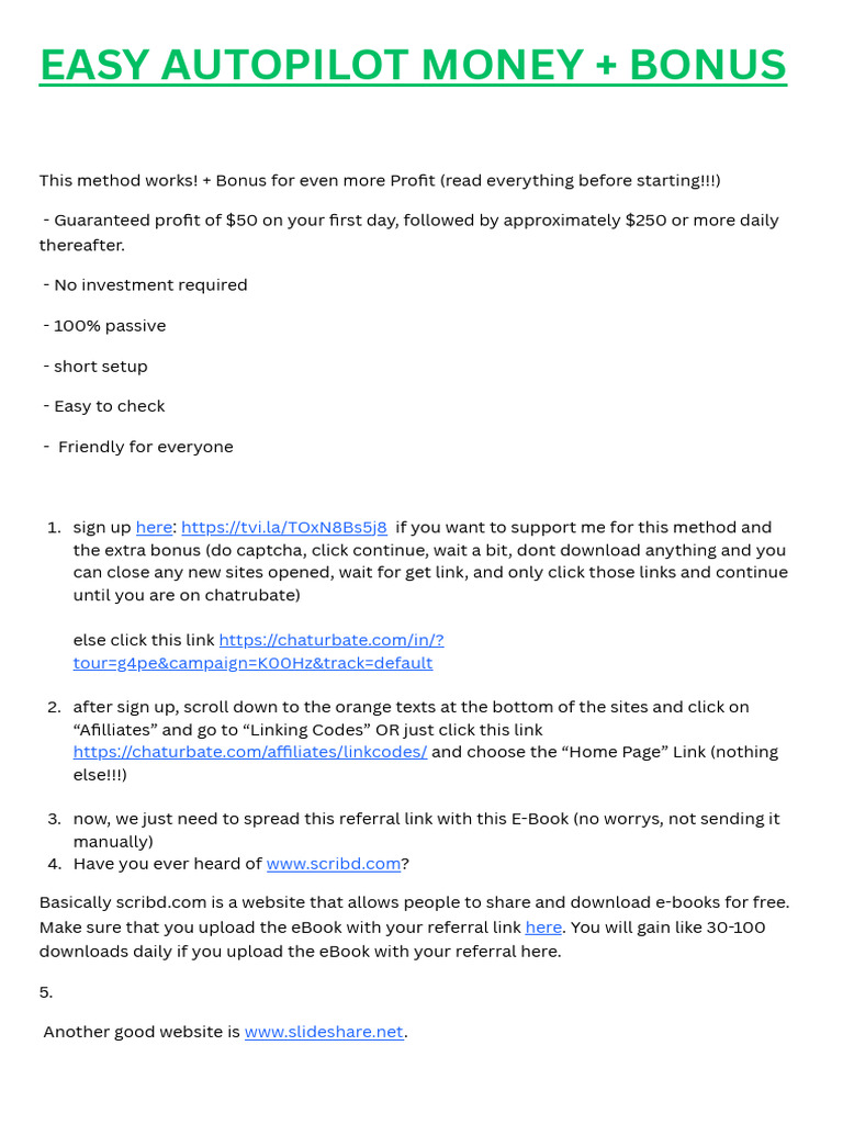 Legal Easy Autopilot Money + Bonus | PDF | Information Technology ...