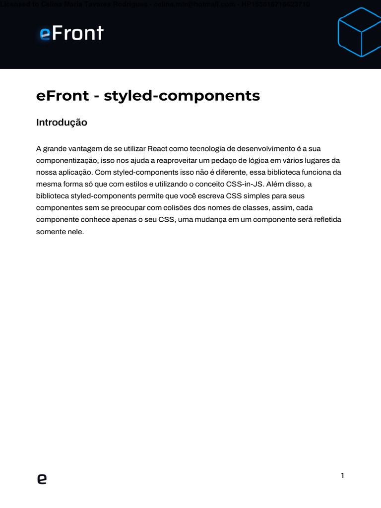 04 - Styled-Components | PDF | Biblioteca (informática) | Script Java