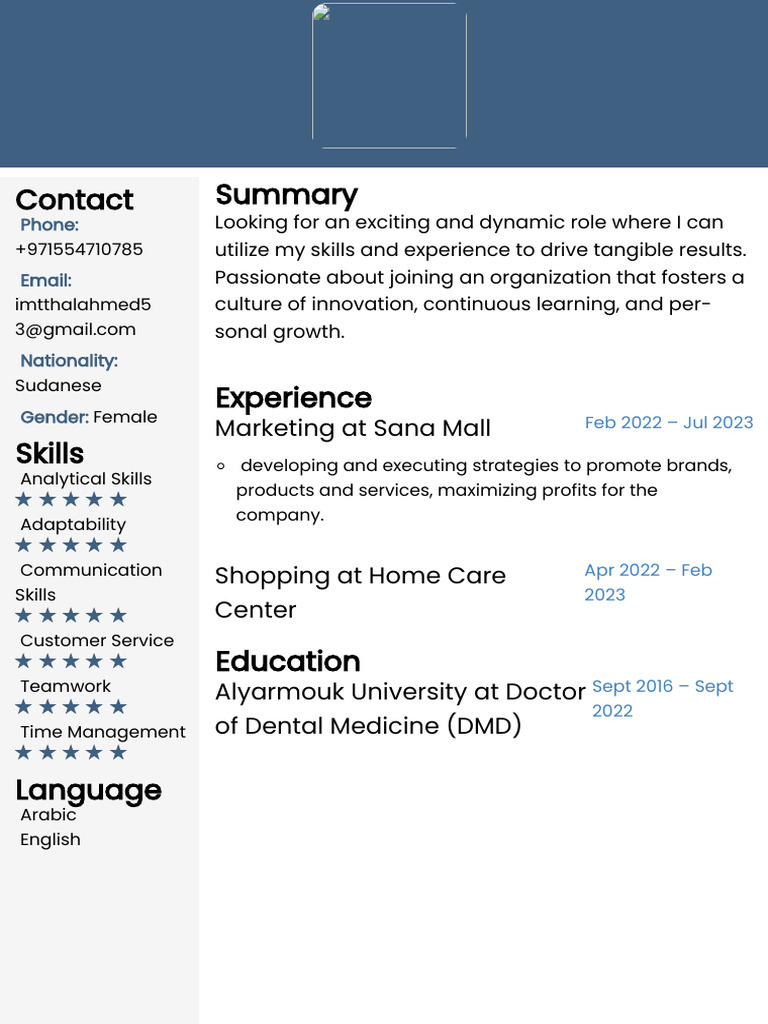 Imtthal Resume 258 | PDF