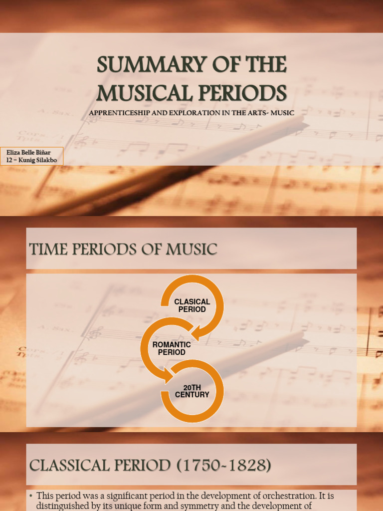 Overview of Music Periods: Classical to 20th Century | PDF | Classical ...